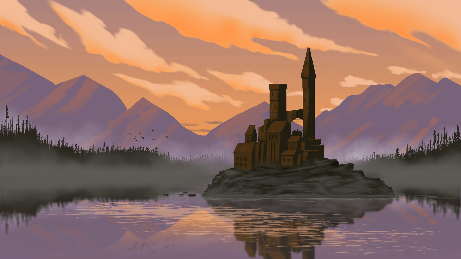 ArtStation - Island Castle