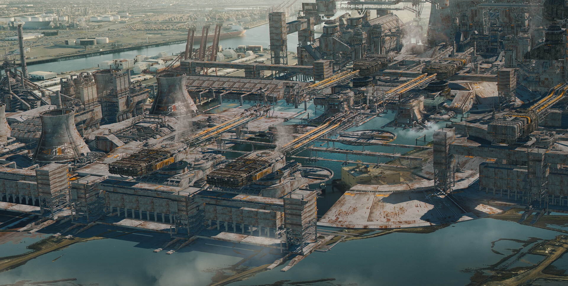 ArtStation - Industrial city 002