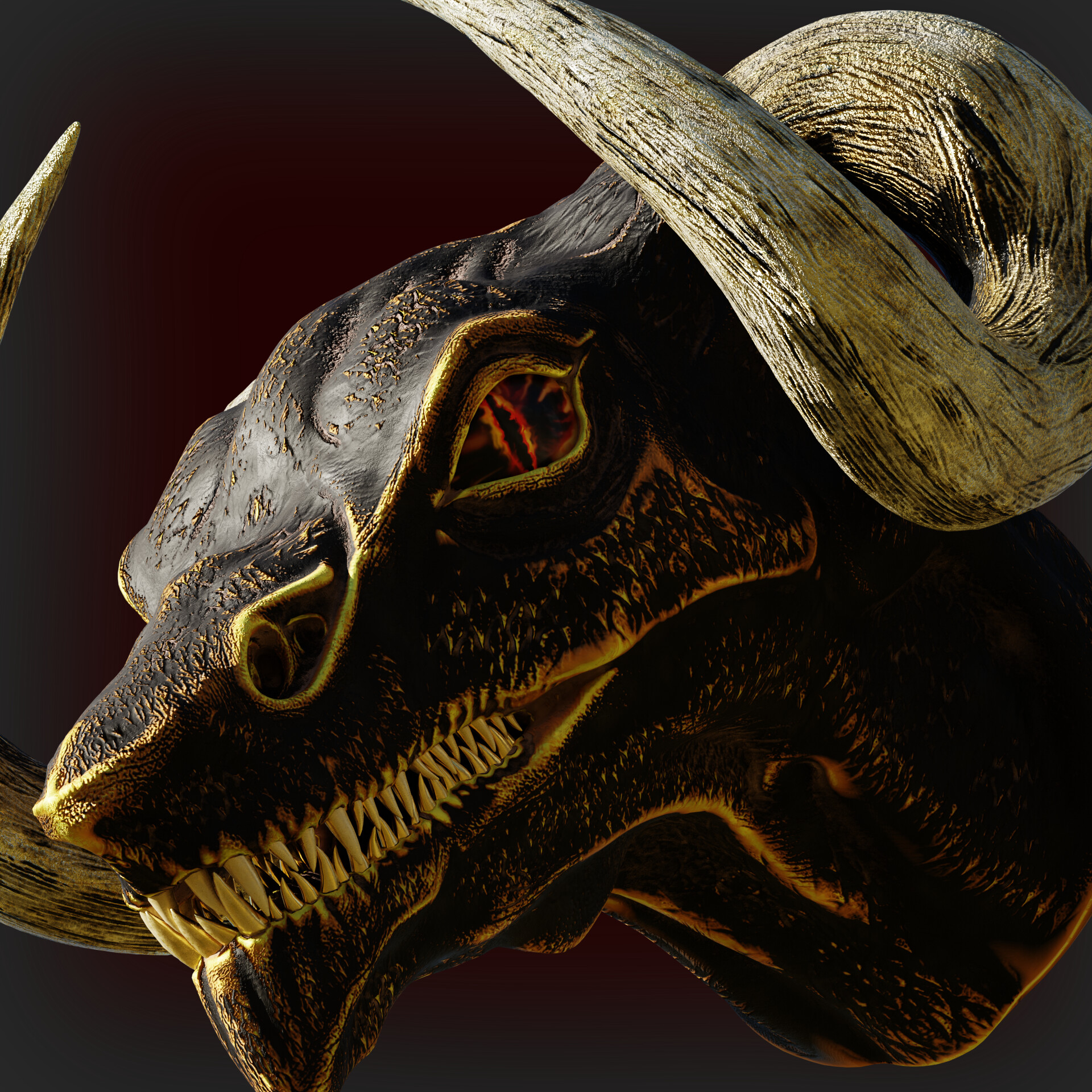 ArtStation - Dragon head