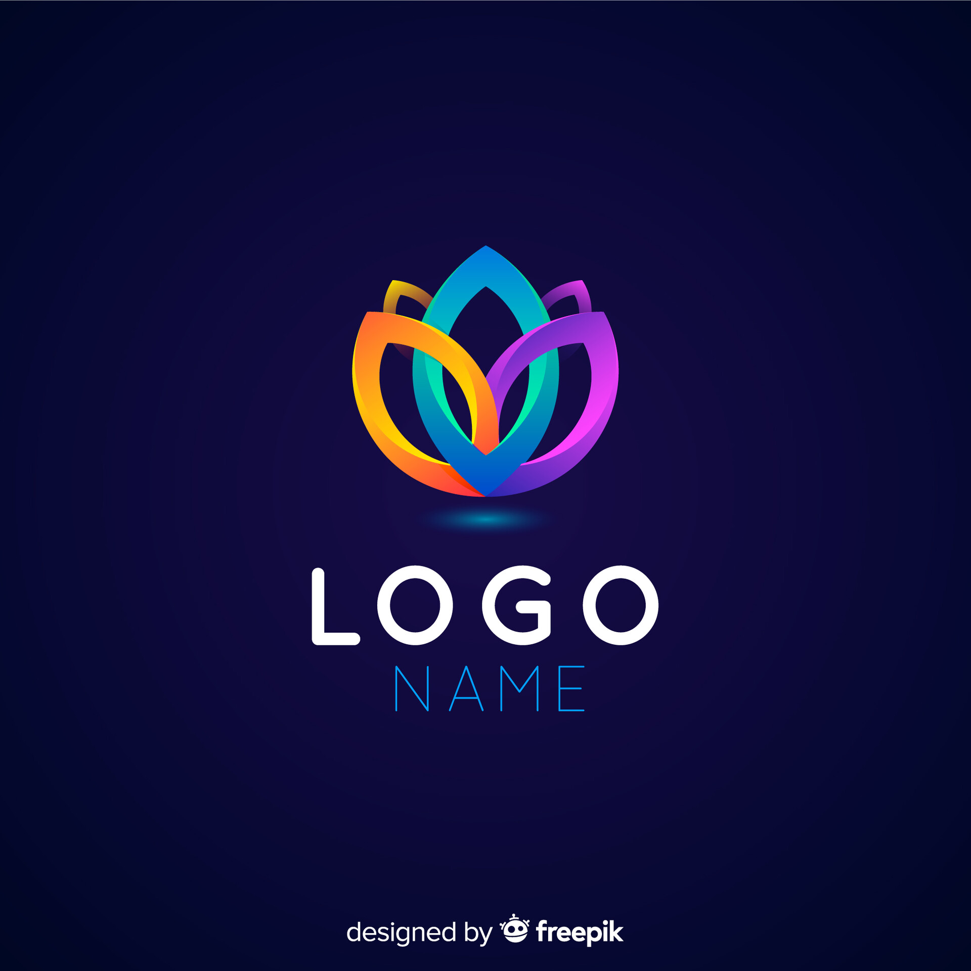 ArtStation - gradient-logo-template-with-abstract-shape