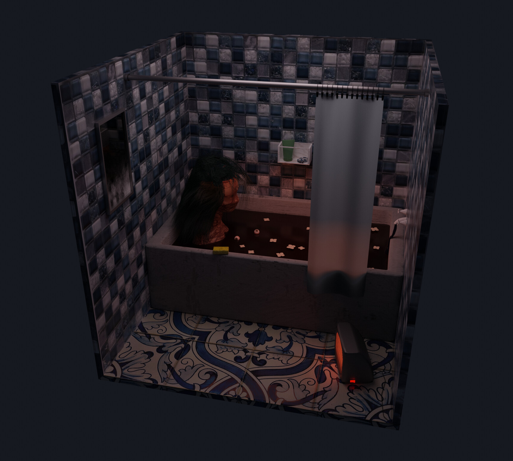 ArtStation - 🚿🩸Creepy Bath🩸🚿