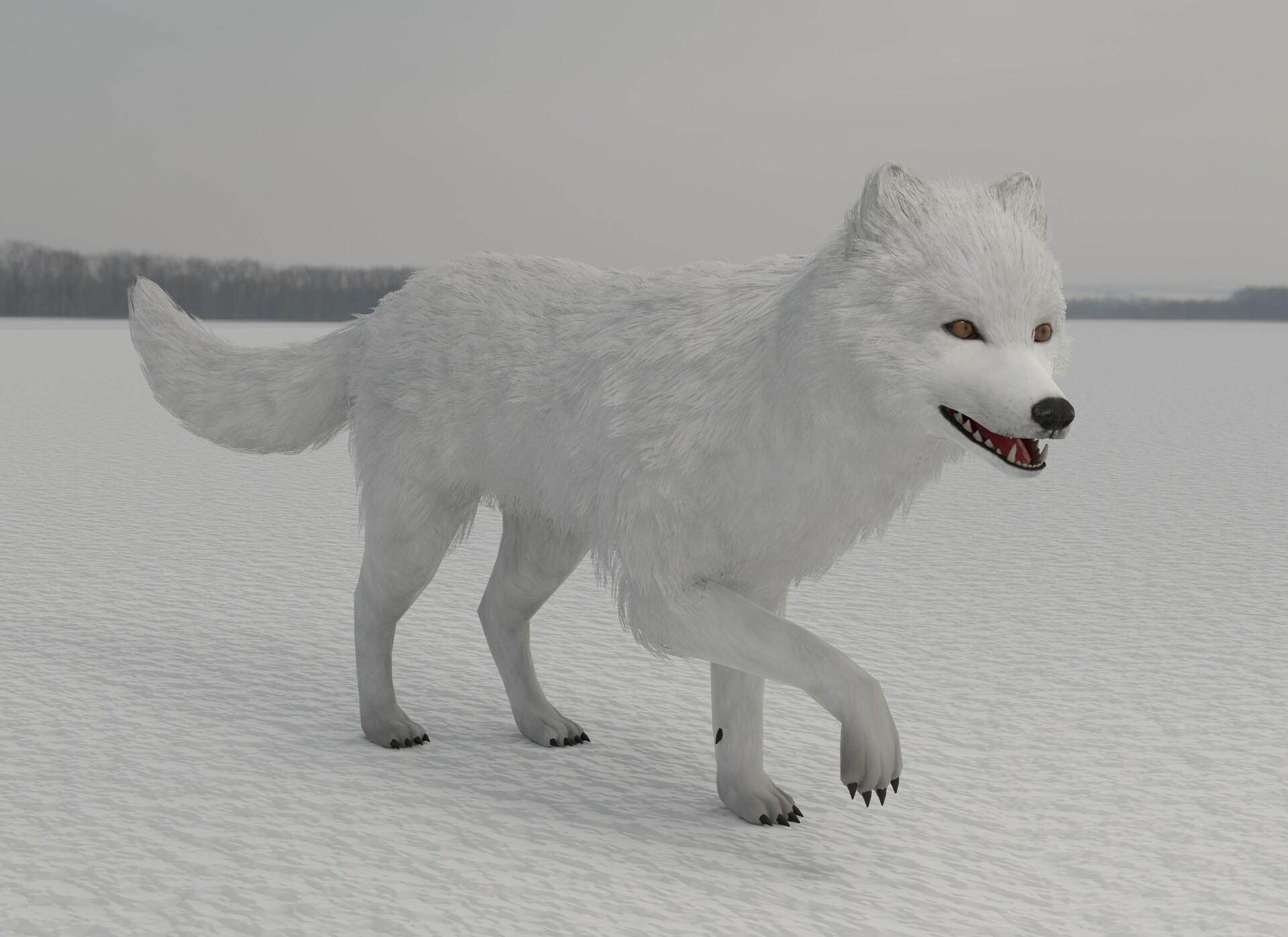 ArtStation - Arctic fox