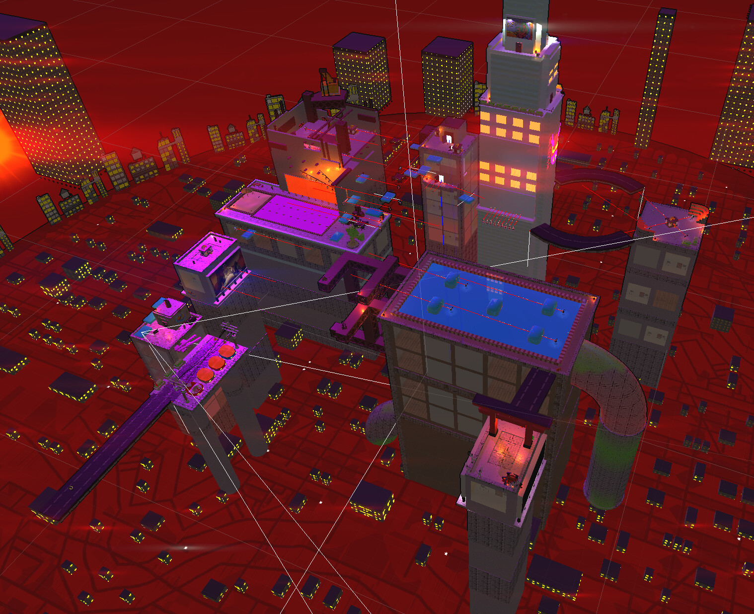 Edgar - Demon Turf - Early "Top Roofs" level design