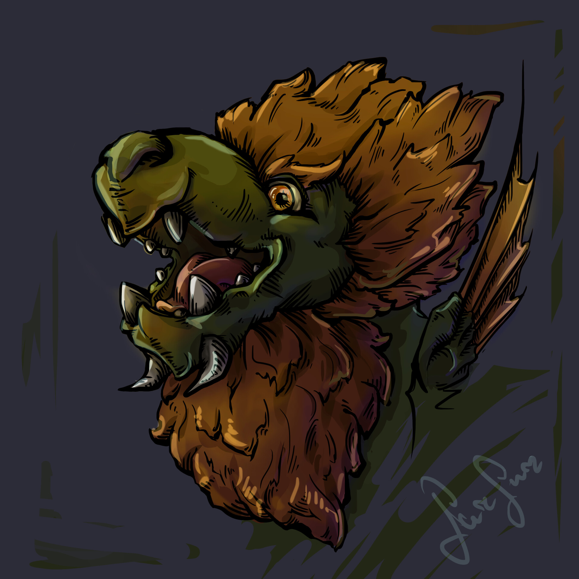 ArtStation - Prehistorical Dragon