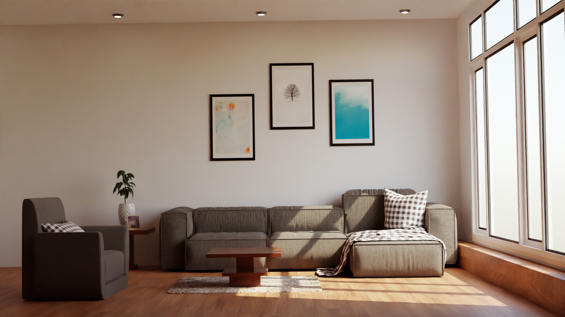 ArtStation - Simple Living Room Interior