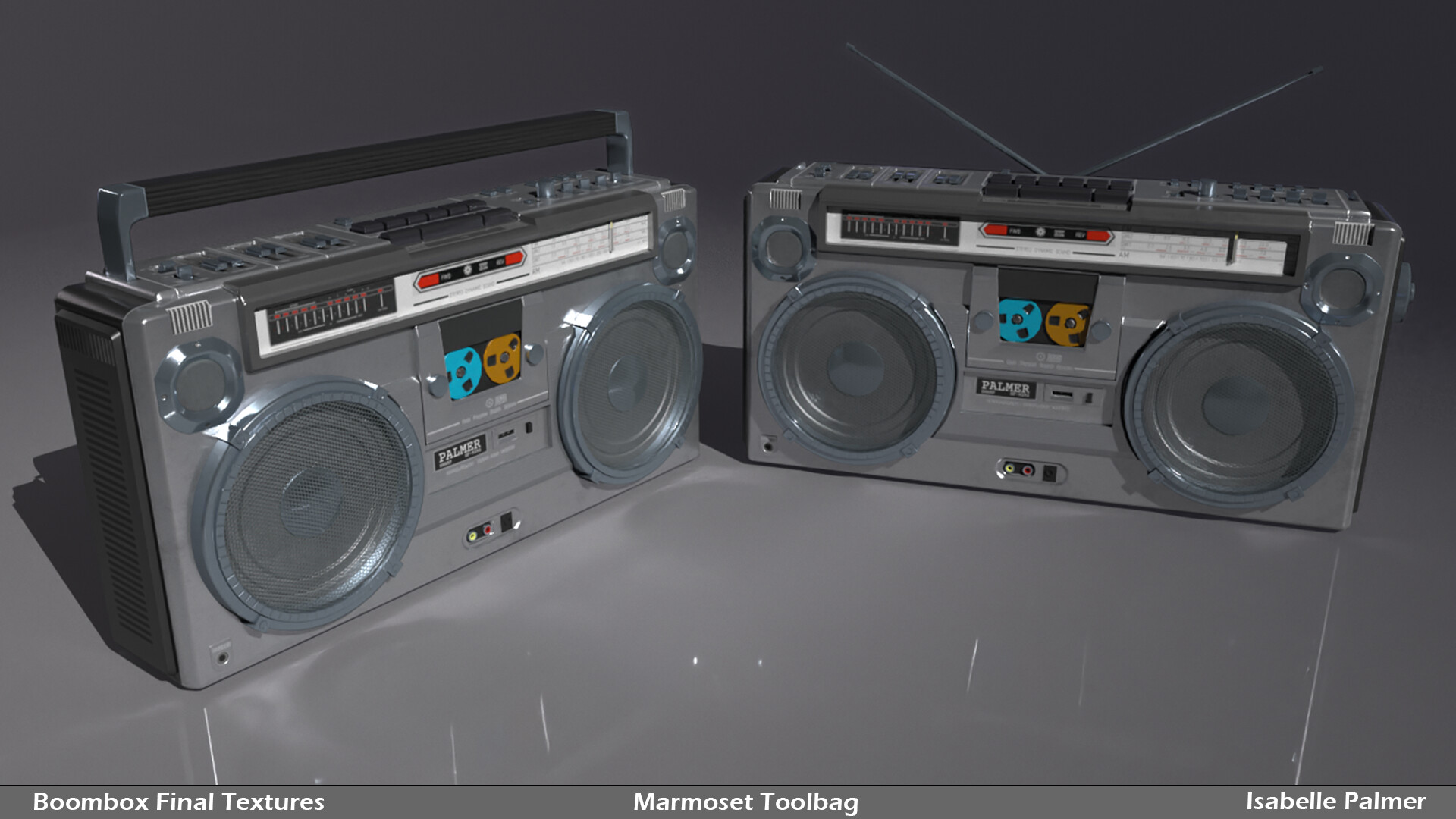 ArtStation - Retro Boombox Model