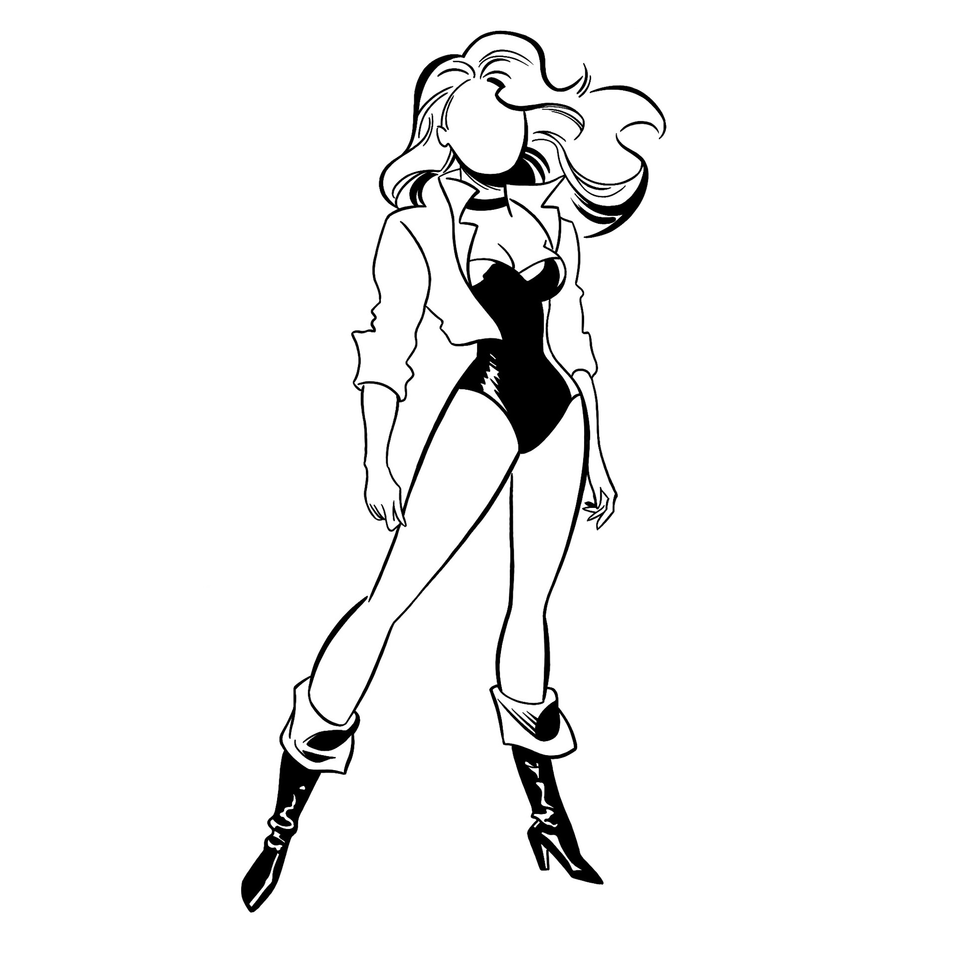 black canary coloring pages