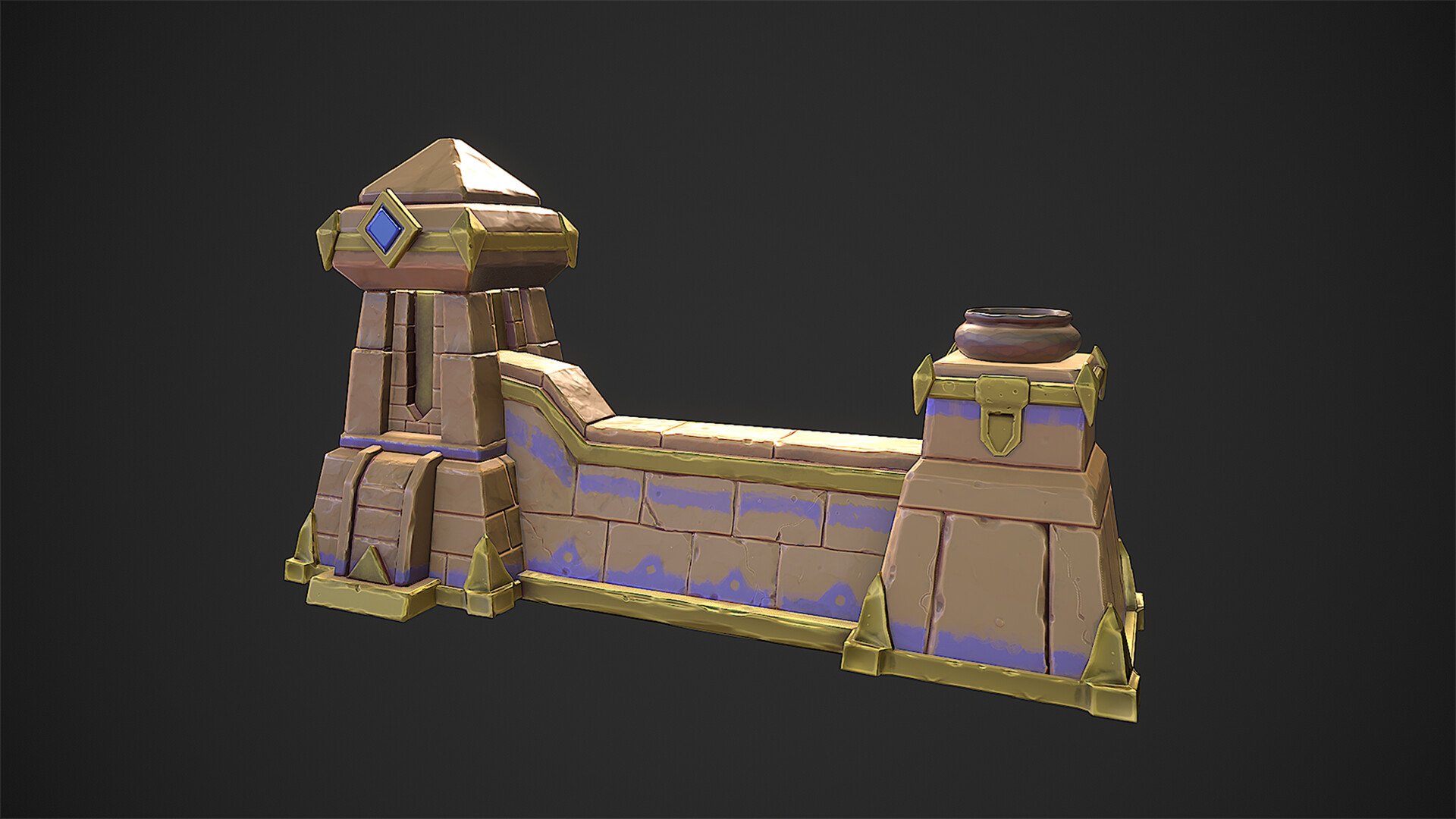 ArtStation - Stylized Wall