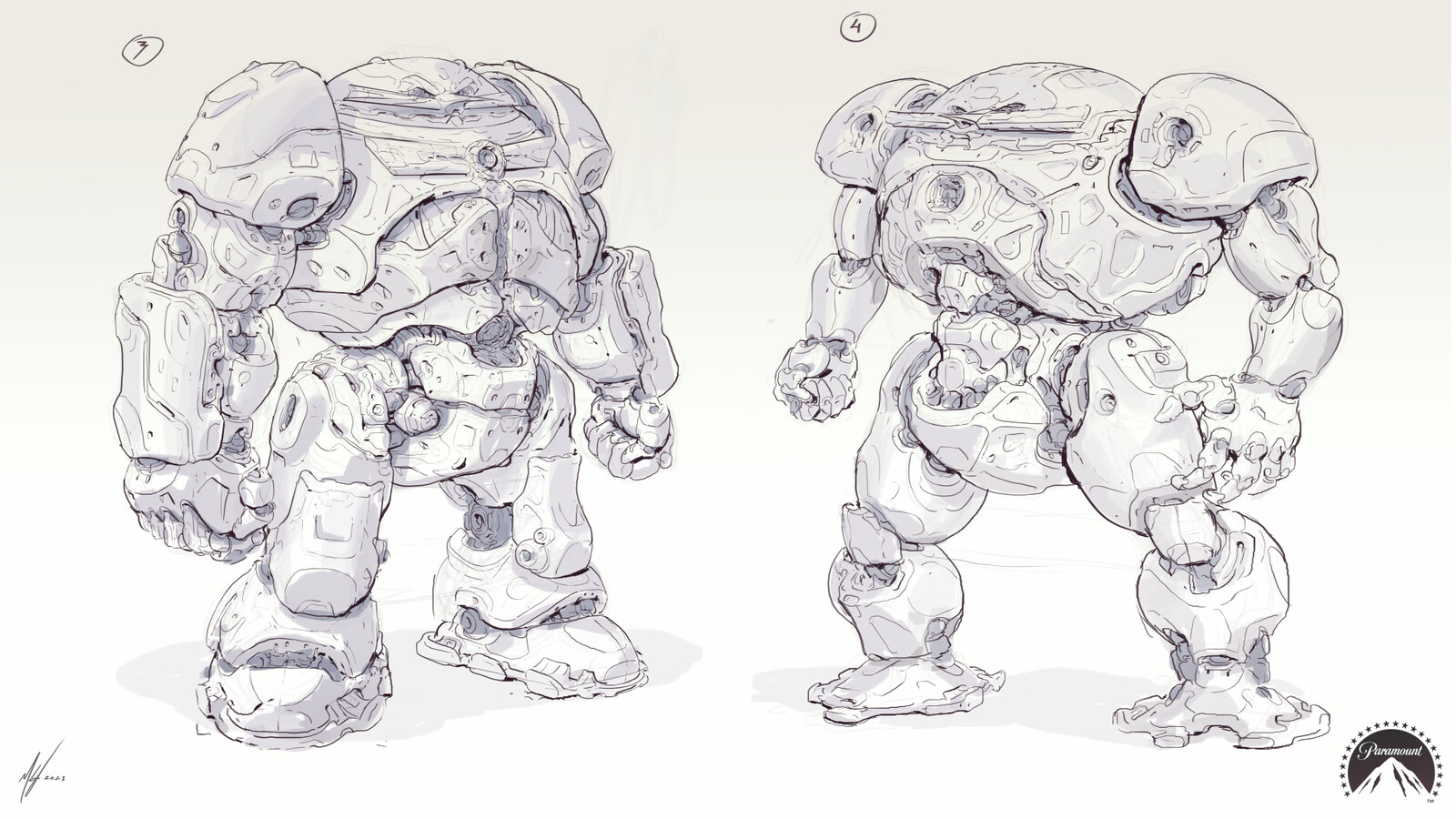 Michal Kus - Sonic 2 - Robotnik Mech Rough Explorations