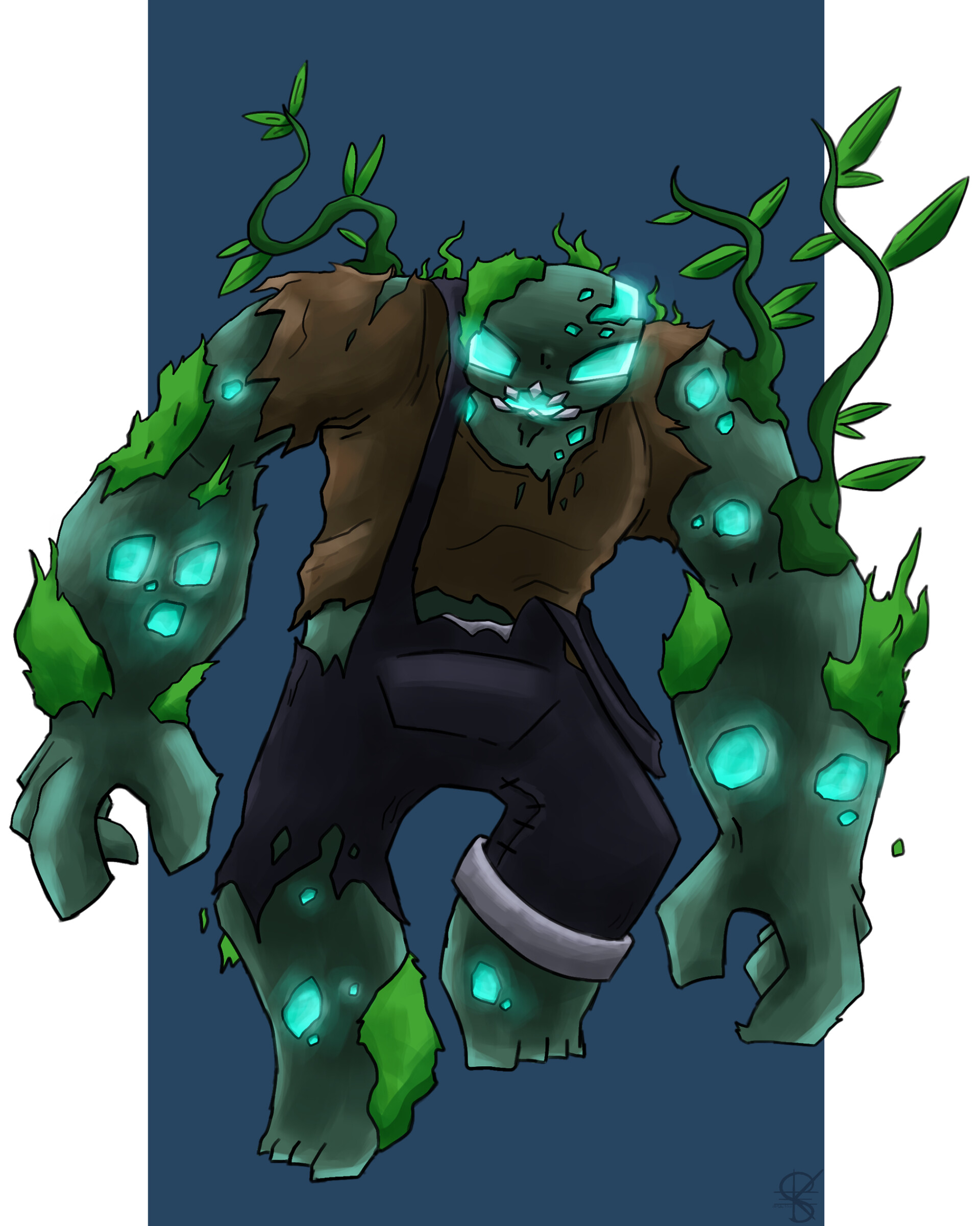 how to draw minecraft drowned