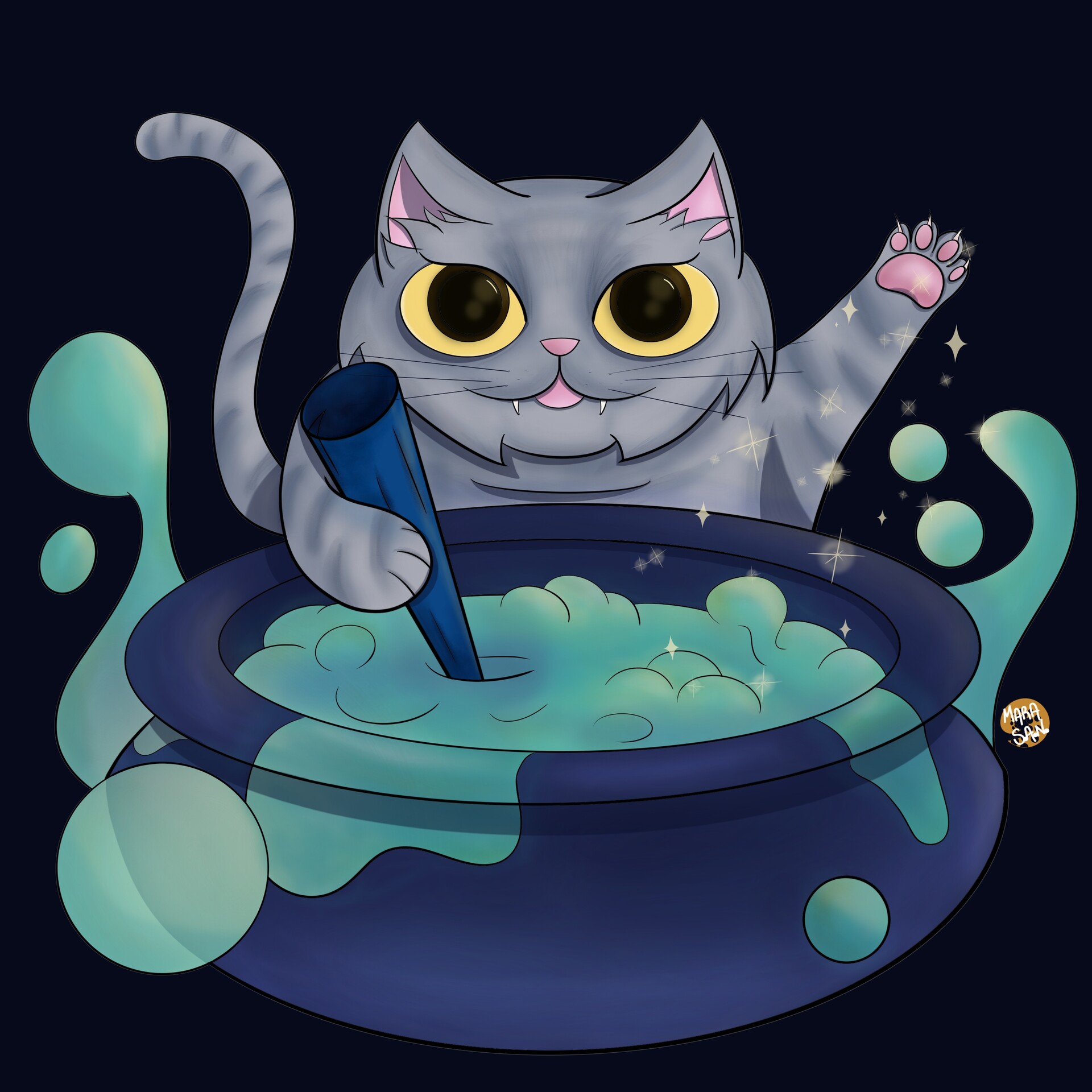 ArtStation - Wizard Cat