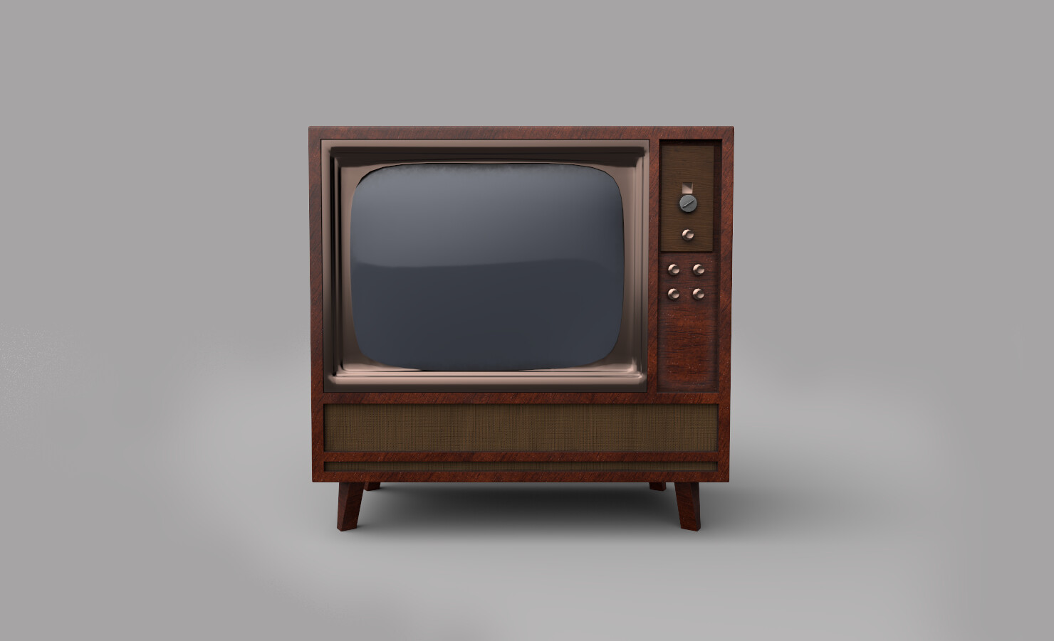ArtStation - Vintage TV - 3D Model