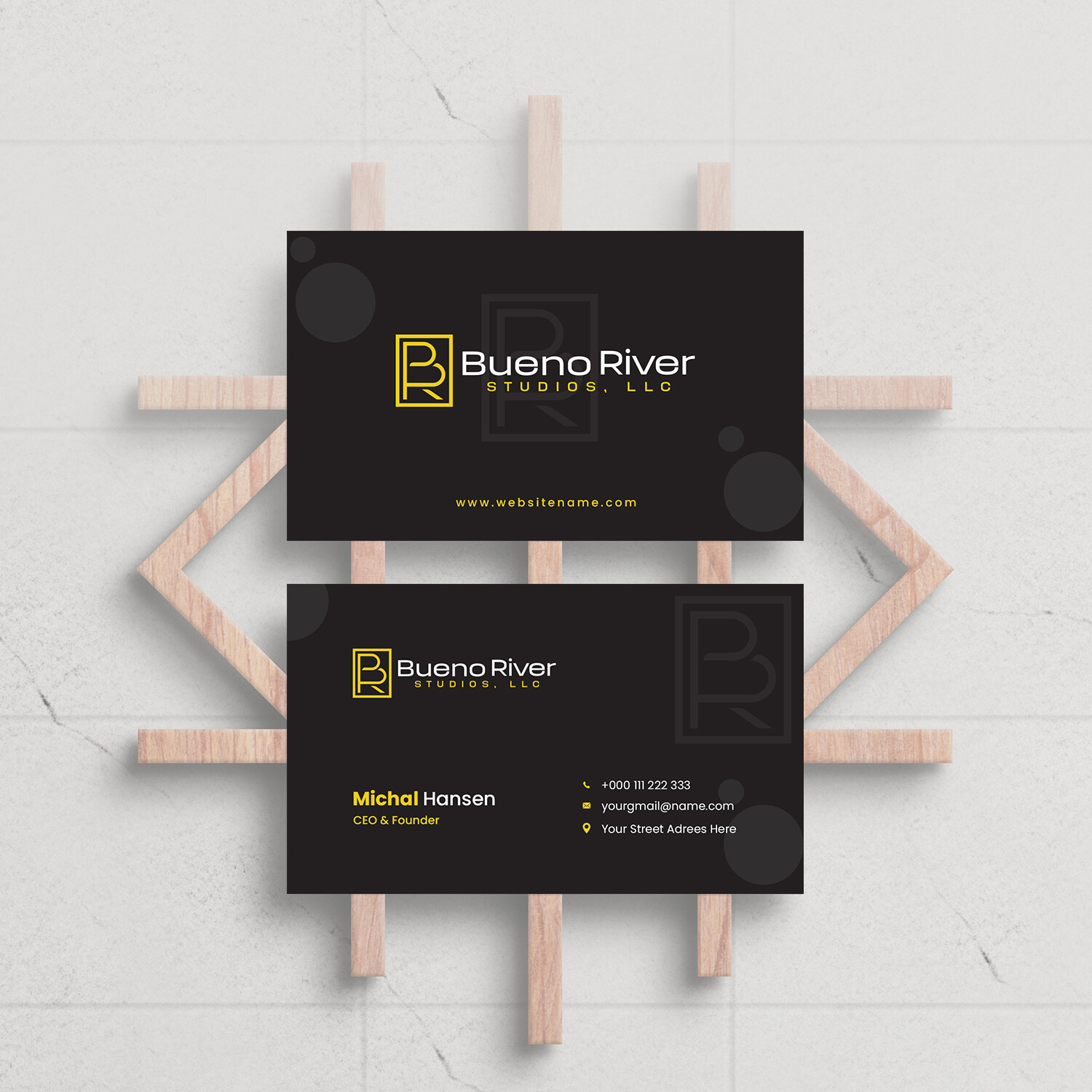 ArtStation - Bueno River Business Card Designs | Graphic Designs