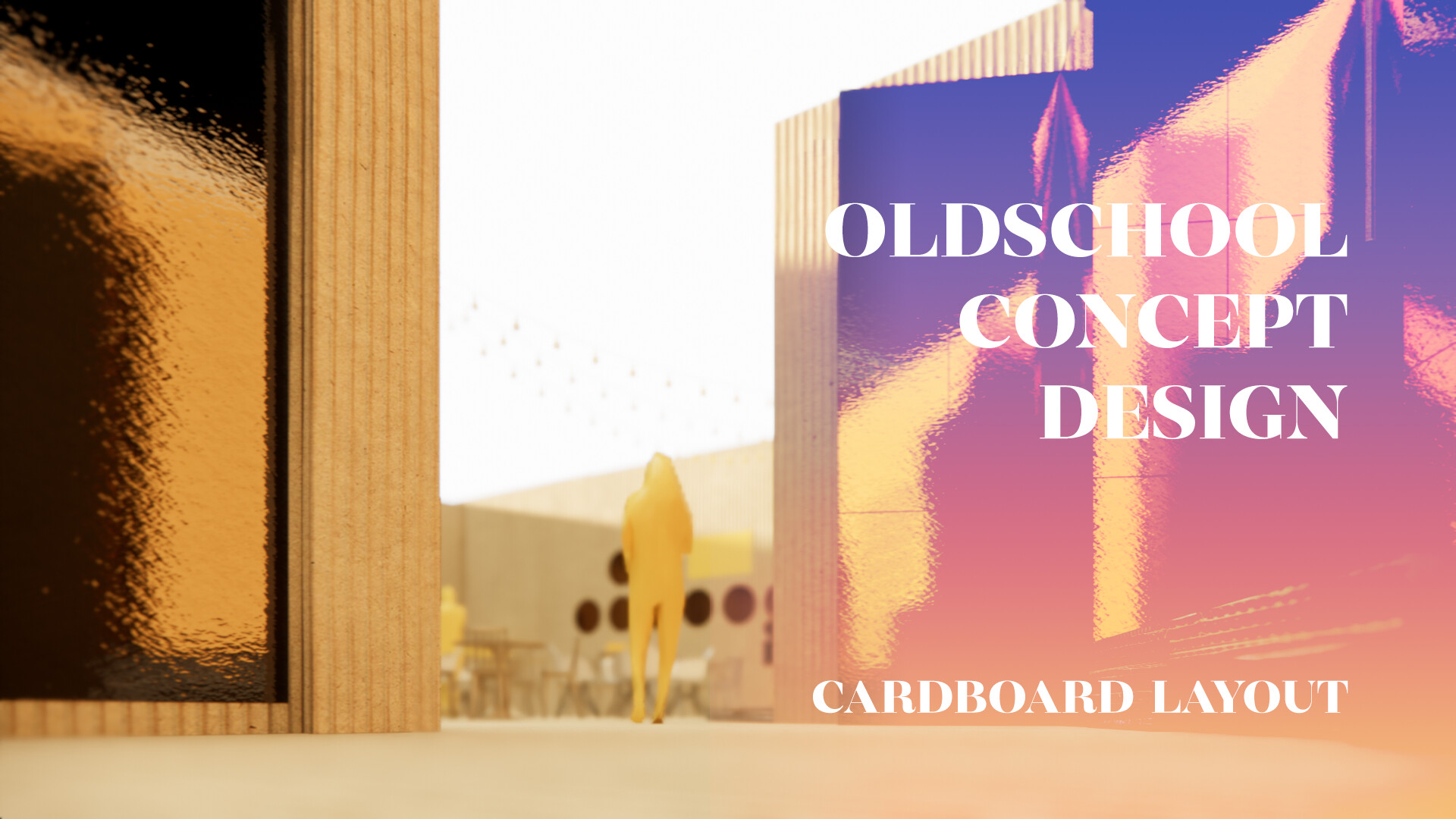 ArtStation - OLDSCHOOL CONCEPT DESIGN. CARDBOARD LAYOUT