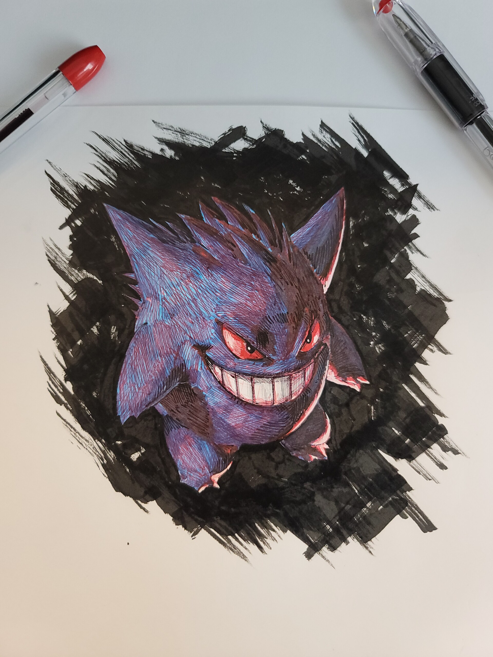ArtStation - Gengar, Haunter and Ghastly