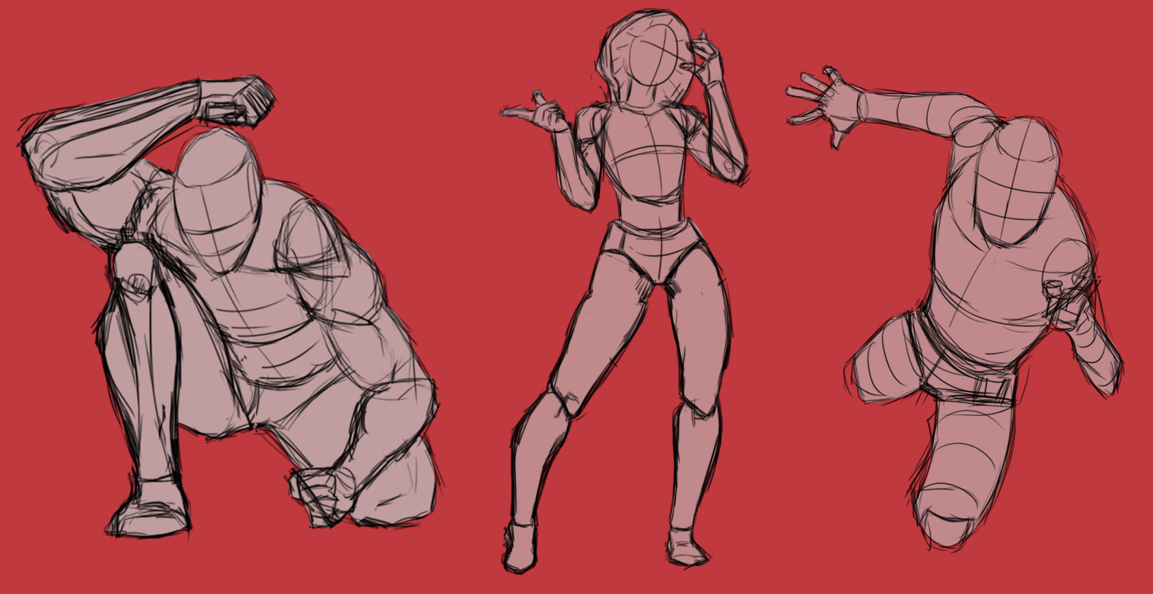 ArtStation - pose practice