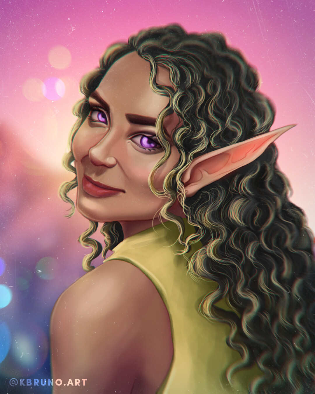 ArtStation - Elf portrait