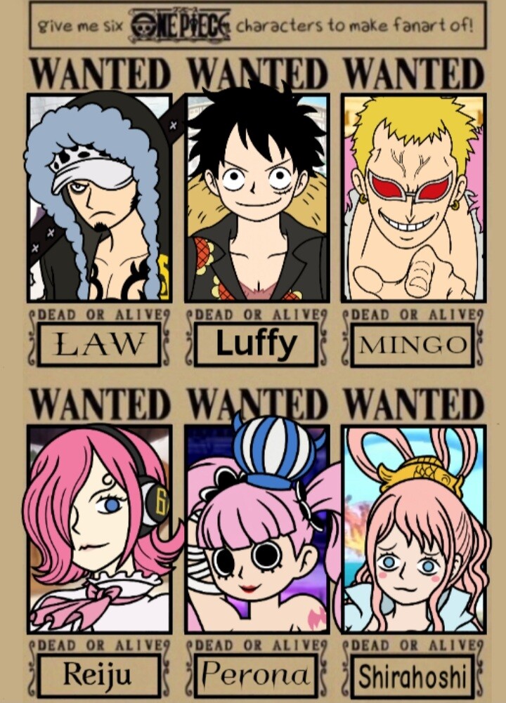 ArtStation - 6 One Piece Characters