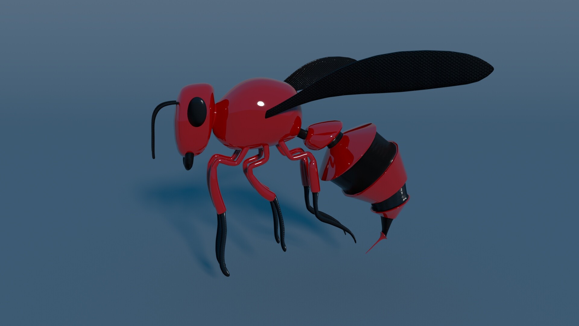 ArtStation - Robotic Red Wasp