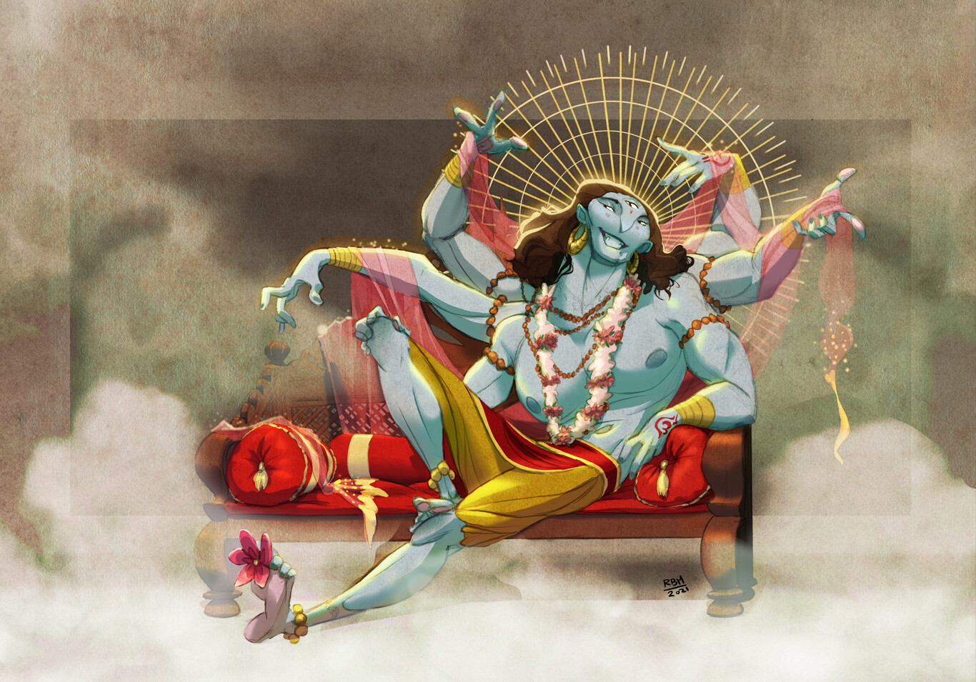 ArtStation - Hindu deity inspiration