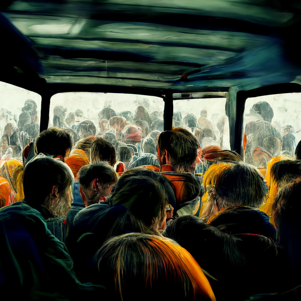 ArtStation - Crowded Bus