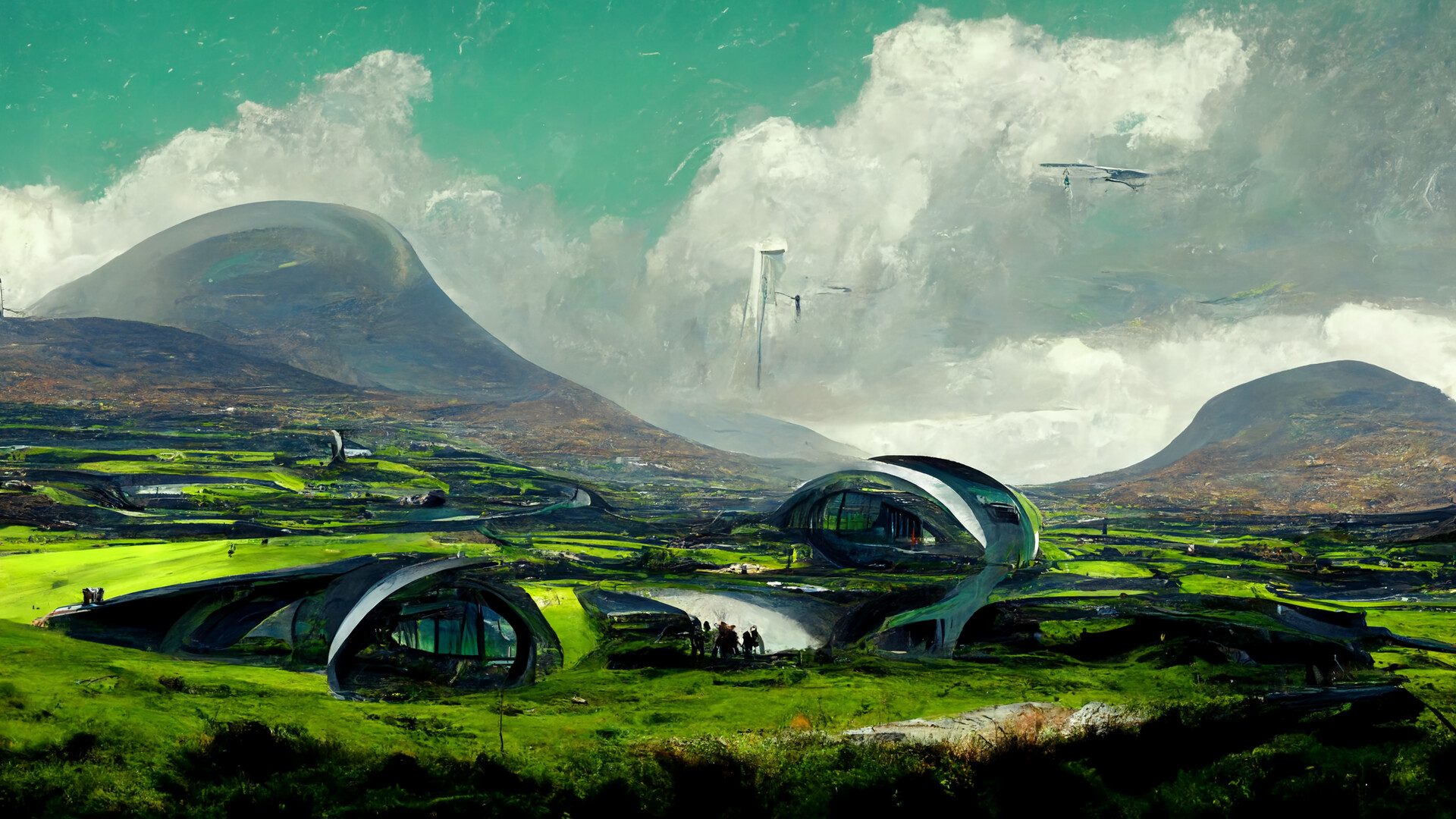 ArtStation - Futuristic Ireland