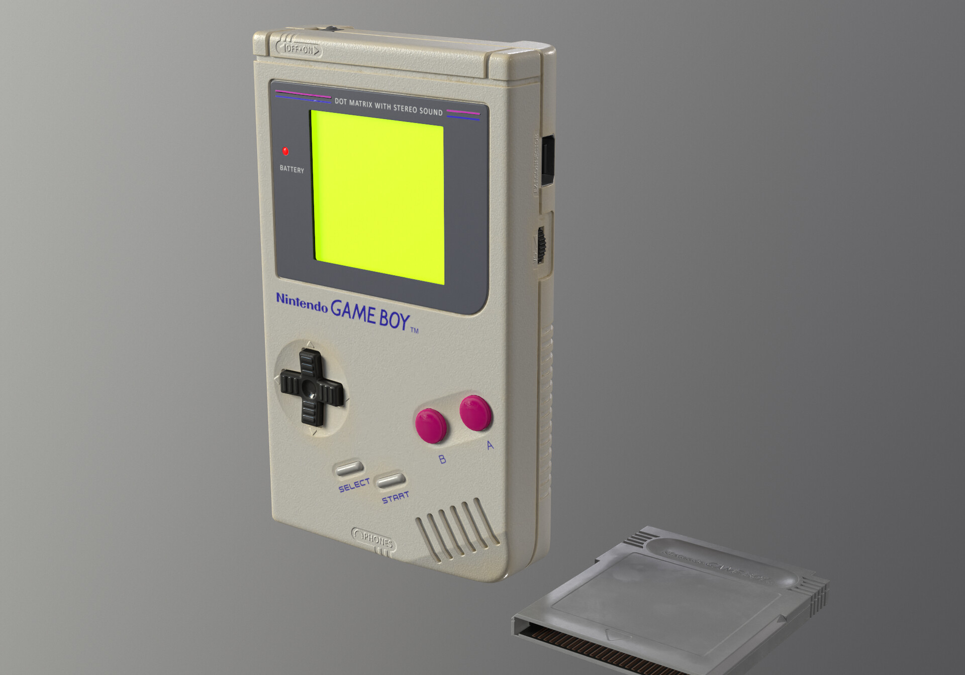 ArtStation - Gameboy 1989 3d model