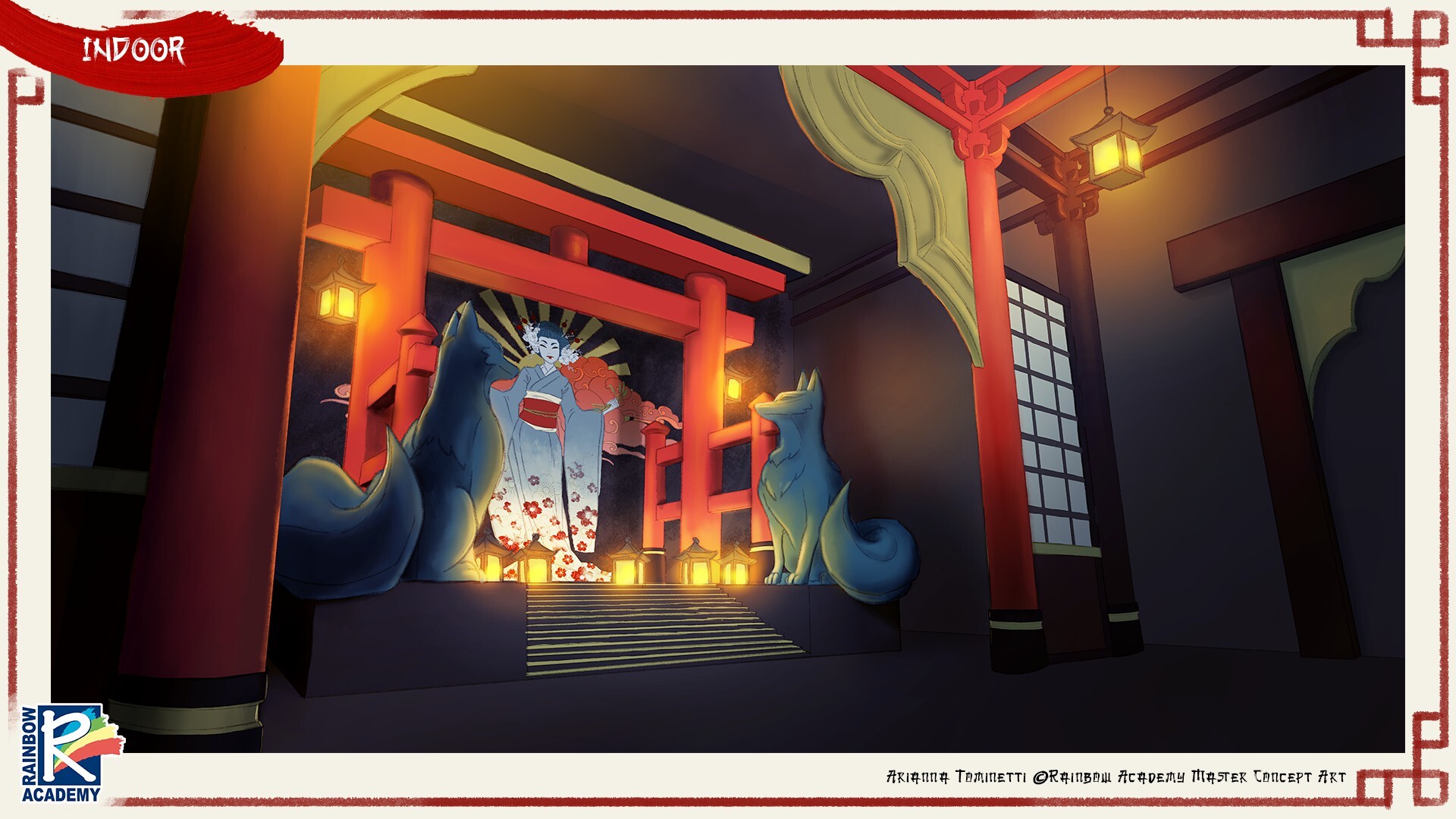 ArtStation - Shrine - Kami village project