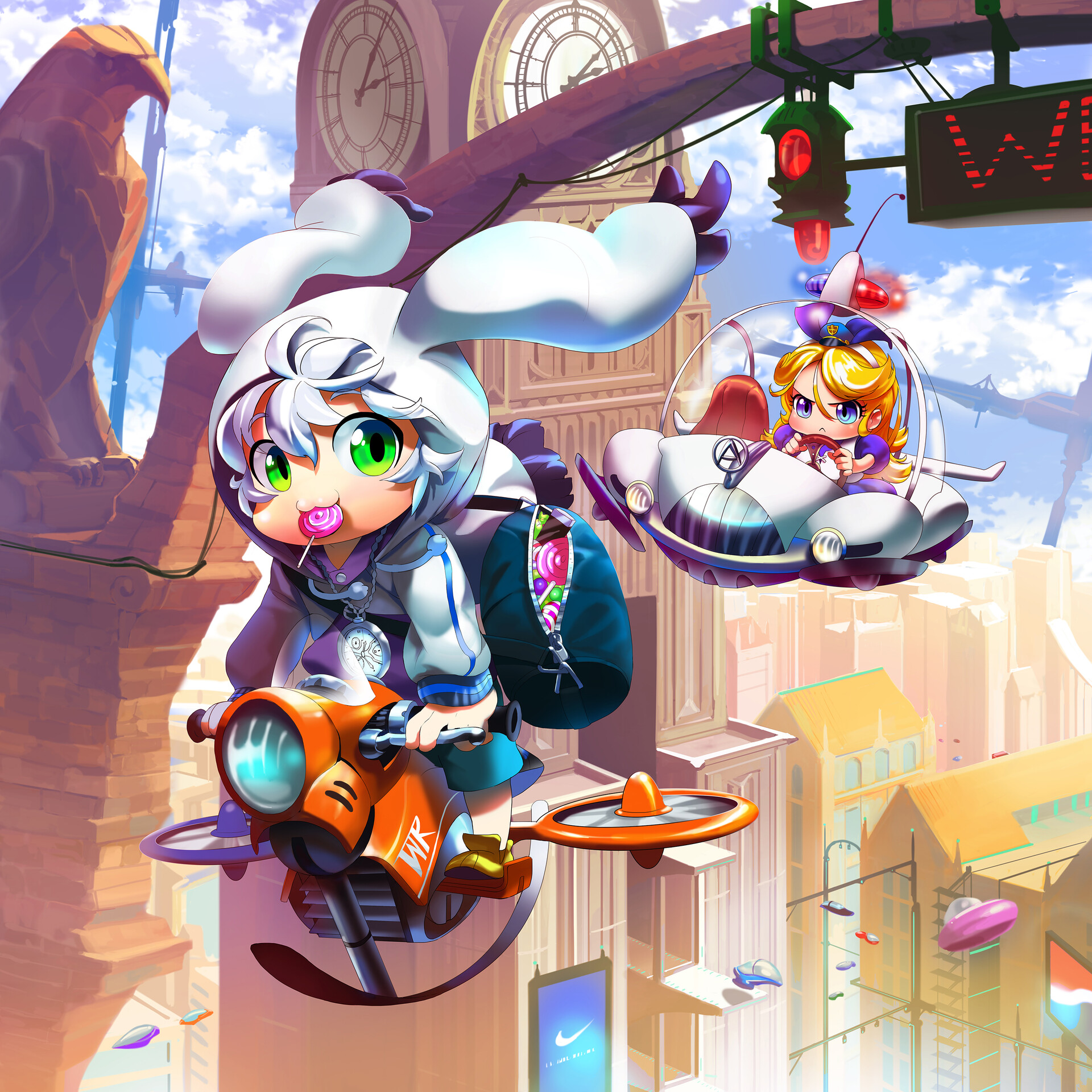 ArtStation - White Rabbit & Alice