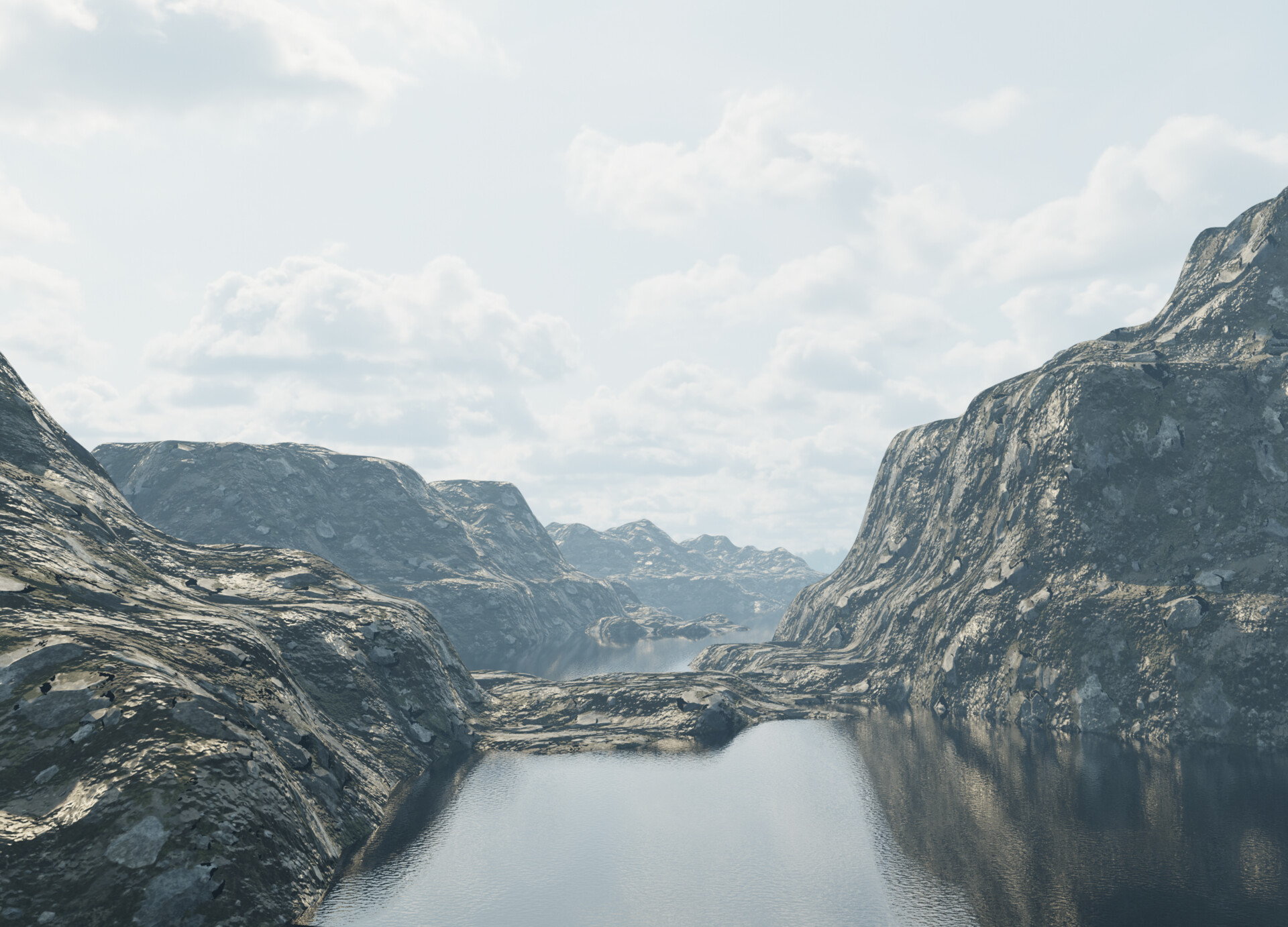 ArtStation - River Landscape in Blender