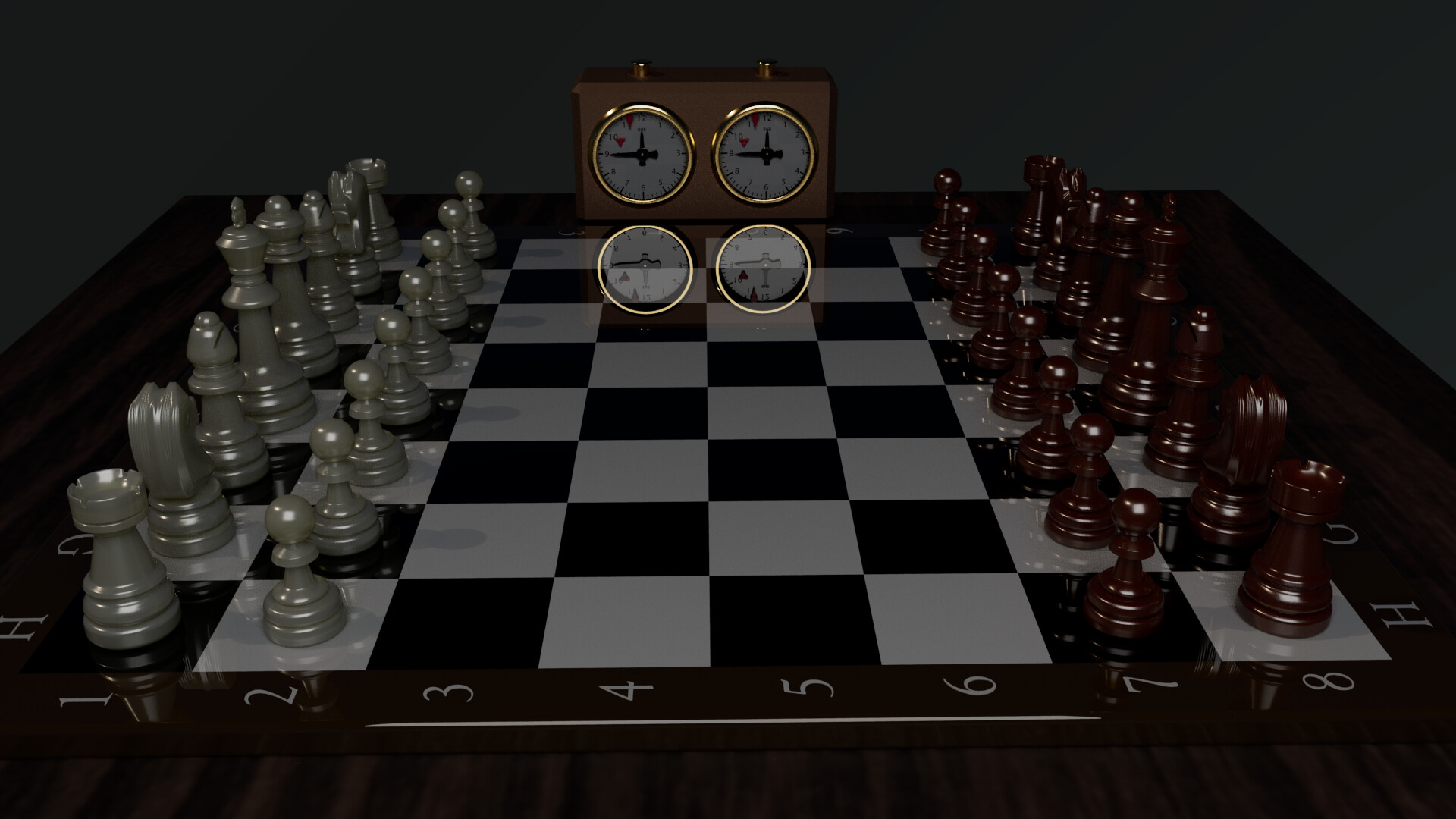ArtStation - Classical chess with classical chesswatch ;)