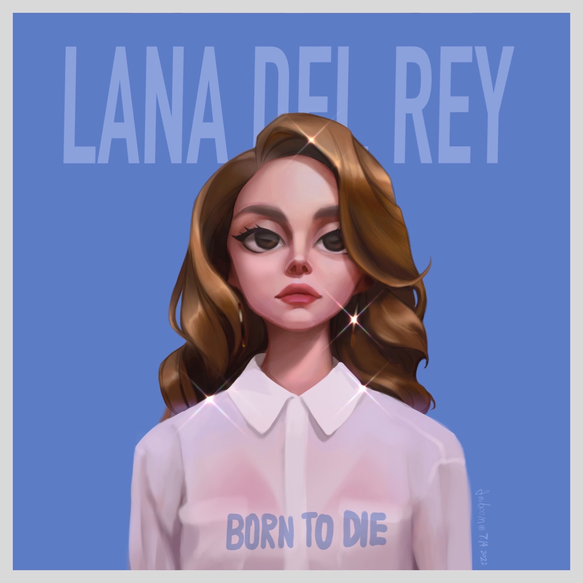 ArtStation - born to die cover redrawing