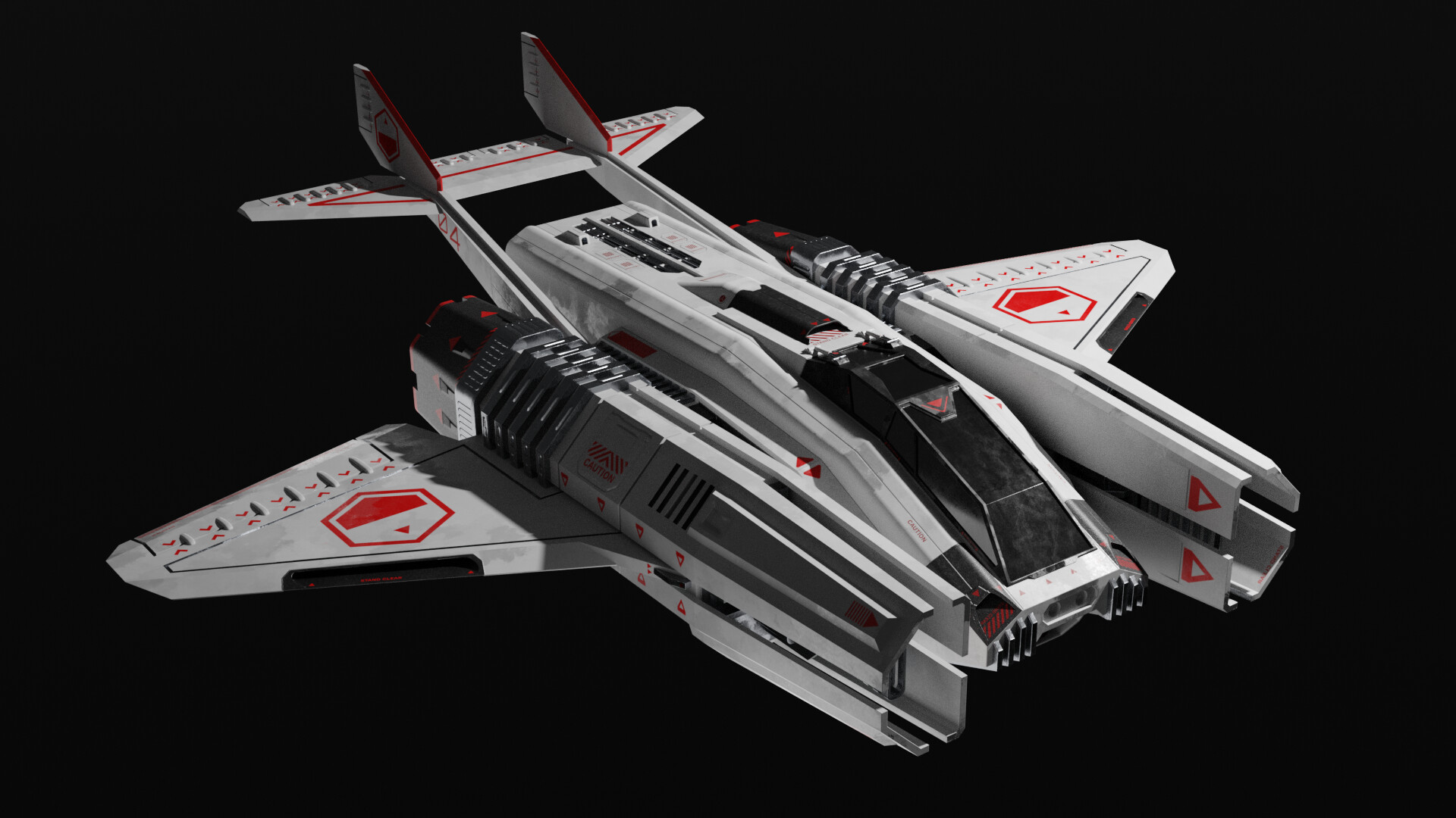 ArtStation - Light Sci-Fi Gunship