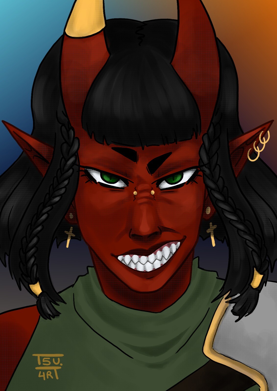 ArtStation - Tsubaki portrait