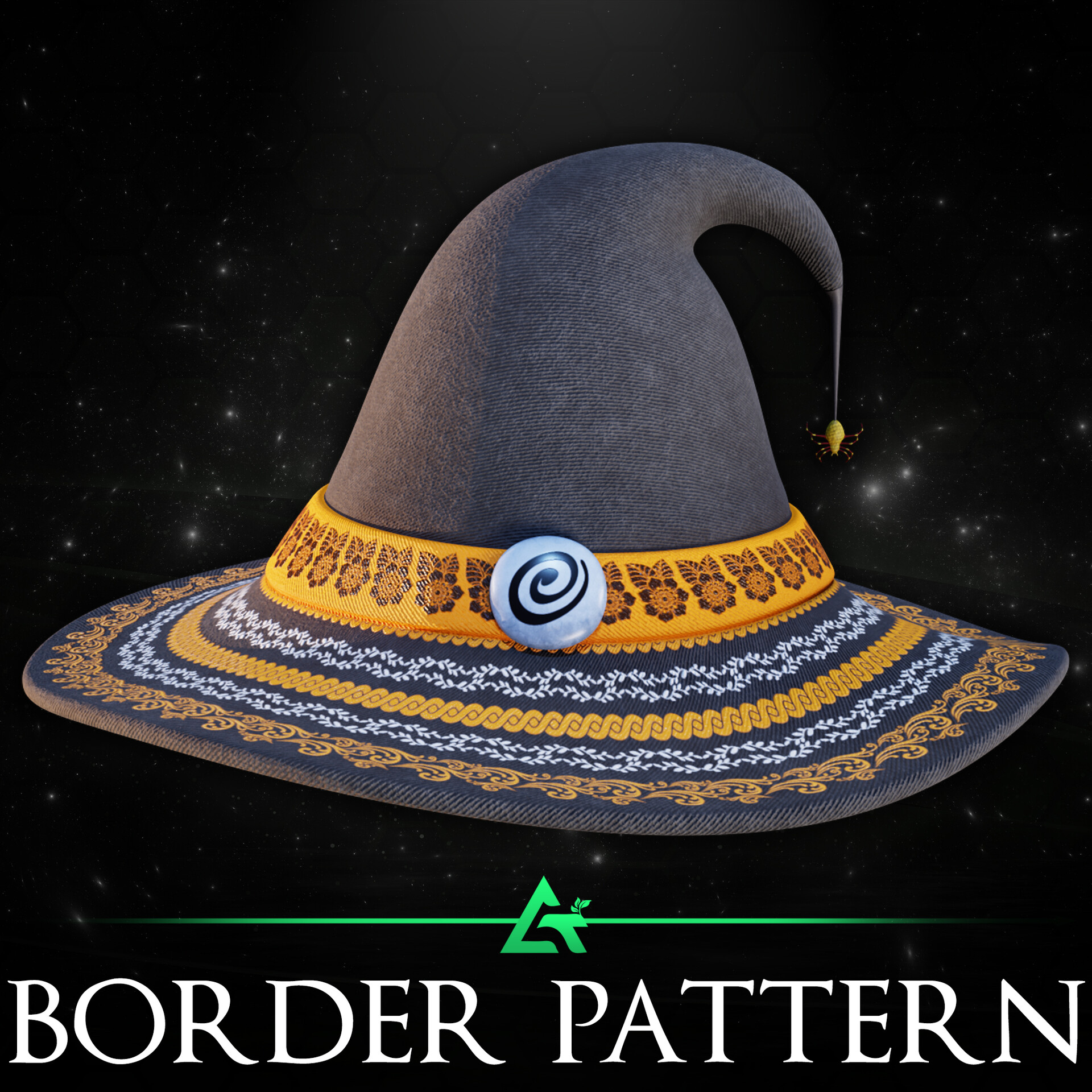 ArtStation - Witch Hat! - 350 Alpha Seamless Border Patterns (MEGA Pack ...