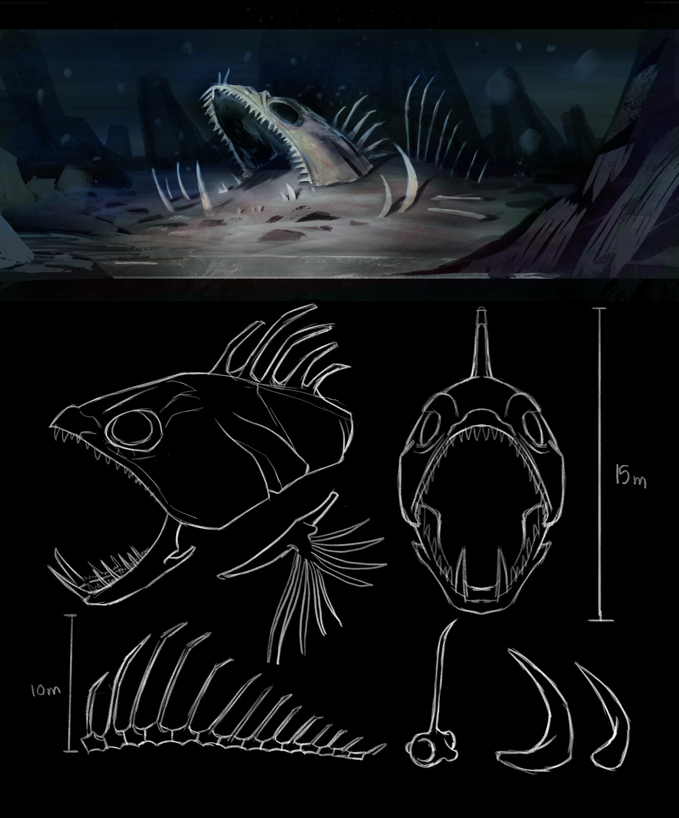 David Cortes - Deep Sea Skeletons Concept