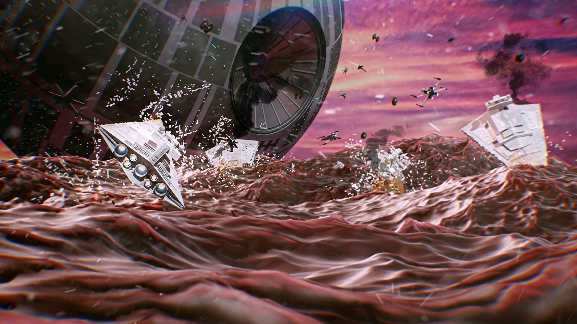 ArtStation - ( Star Wars ) battle modelling with blender ( Icon Drawing )