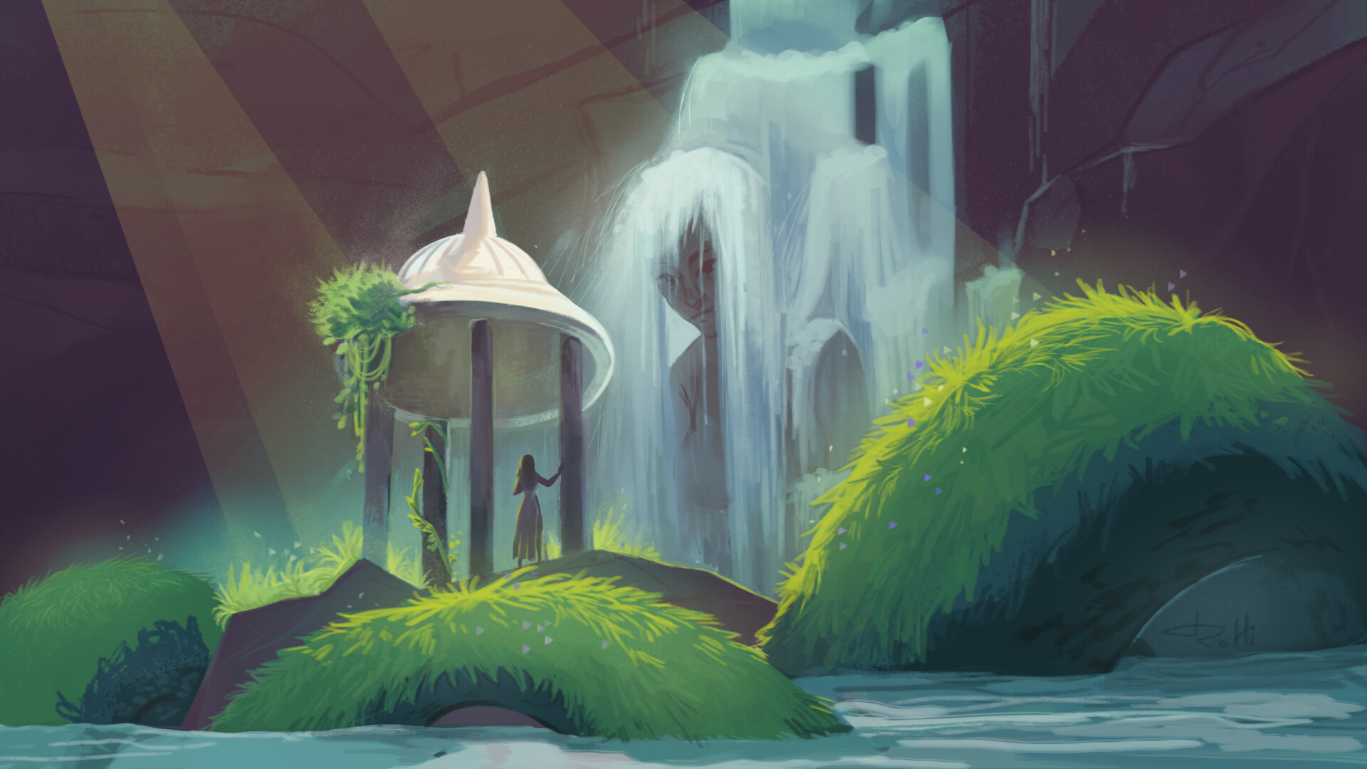 ArtStation - Waterfall Goddess
