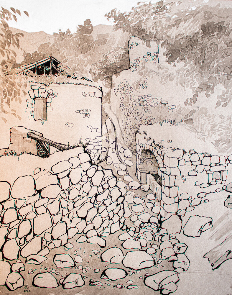 ArtStation - Well in village Togh