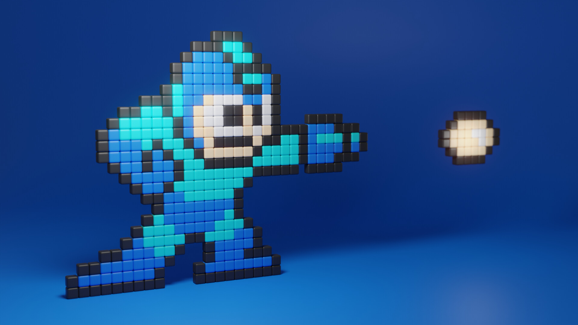 ArtStation - MegaMan 8-Bit (Fan Art)