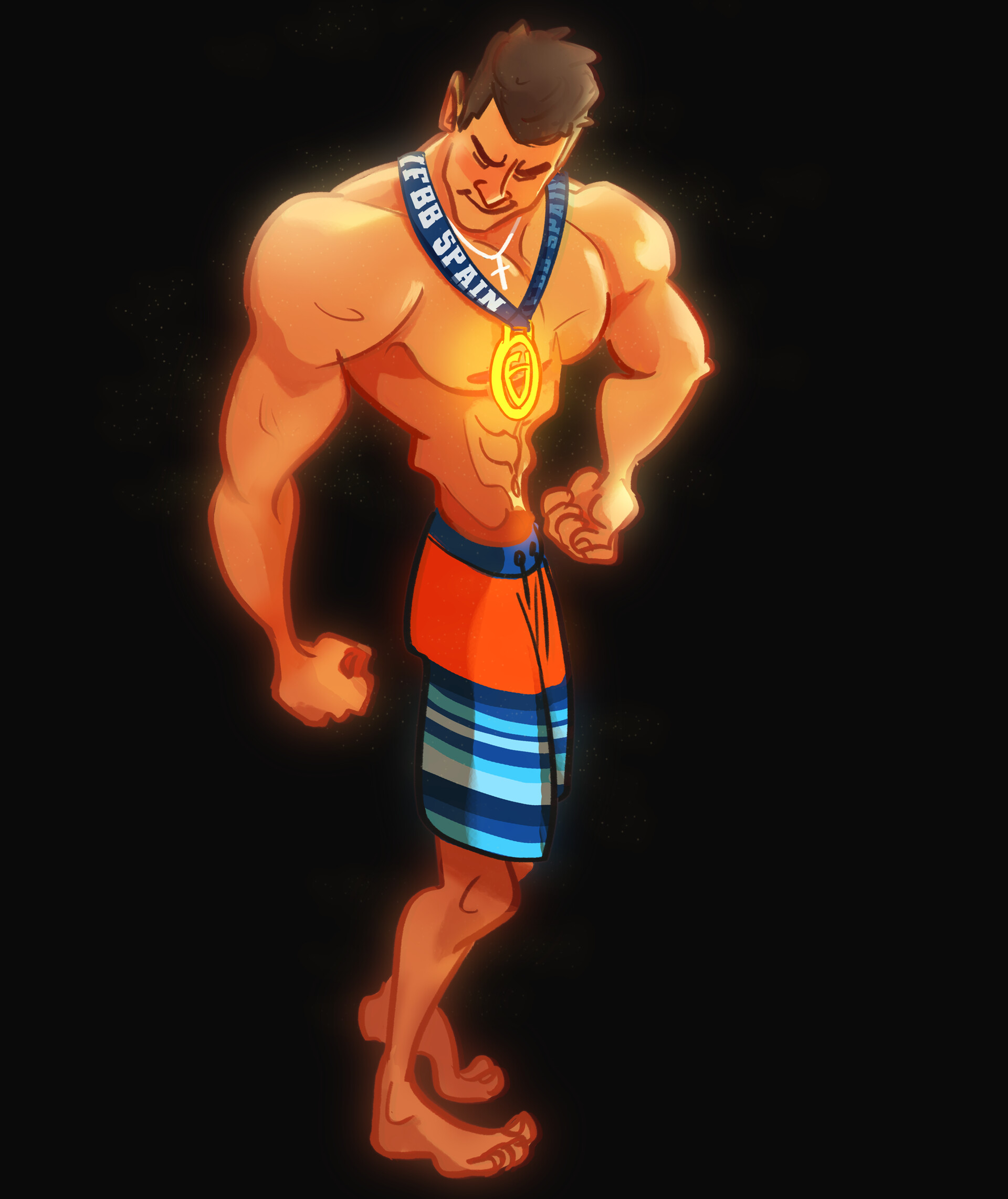 ArtStation - Kevin Molla // 𝙄𝙁𝘽𝘽 𝙈𝙚𝙣’𝙨 𝙋𝙝𝙮𝙨𝙞𝙦𝙪𝙚- Personal commission (2022)