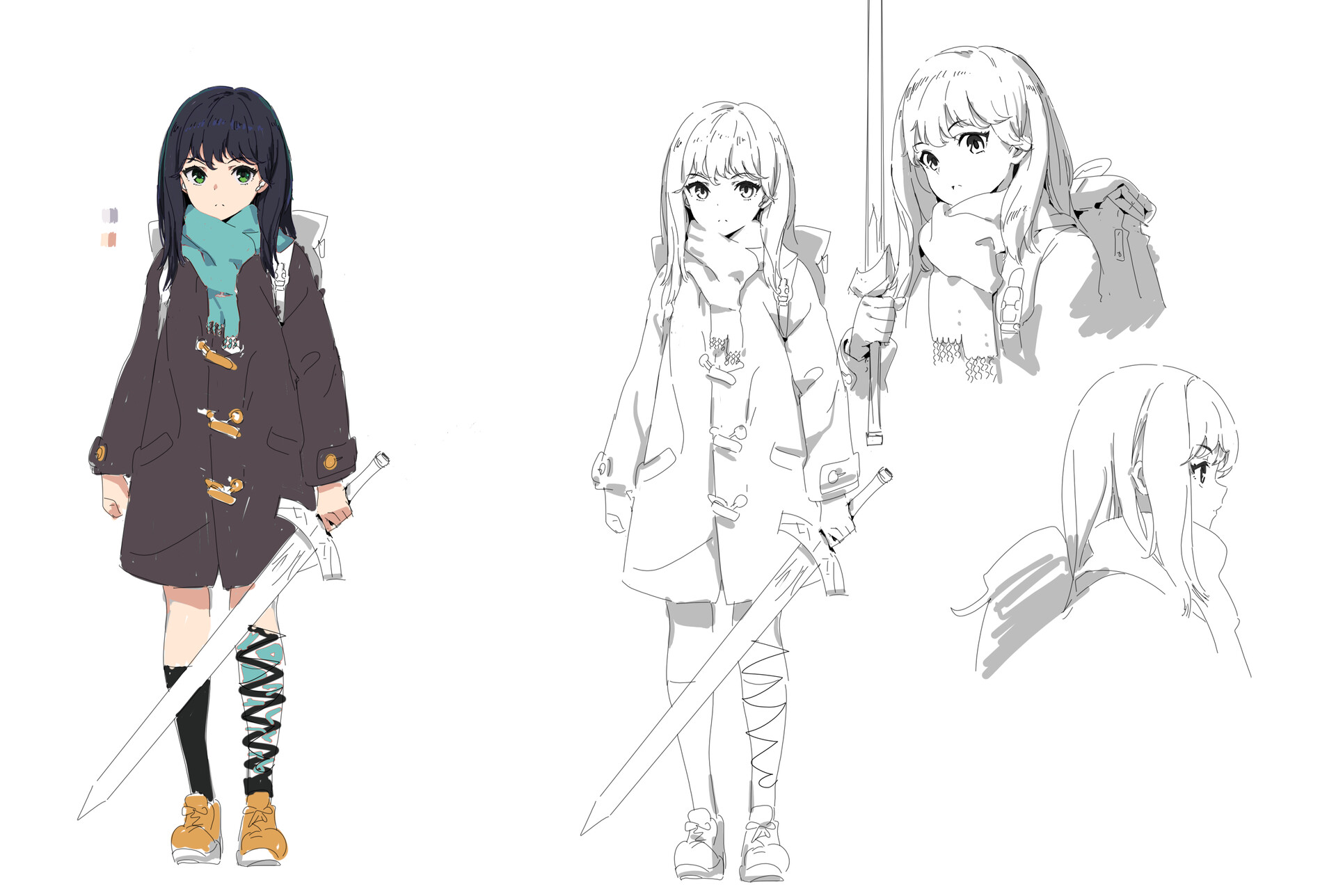 ArtStation - High school girl