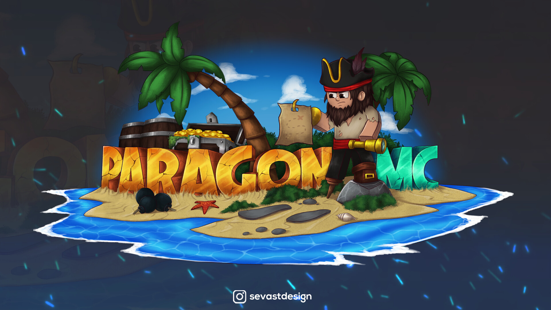 ArtStation - Minecraft Server Logo - ParagonMC