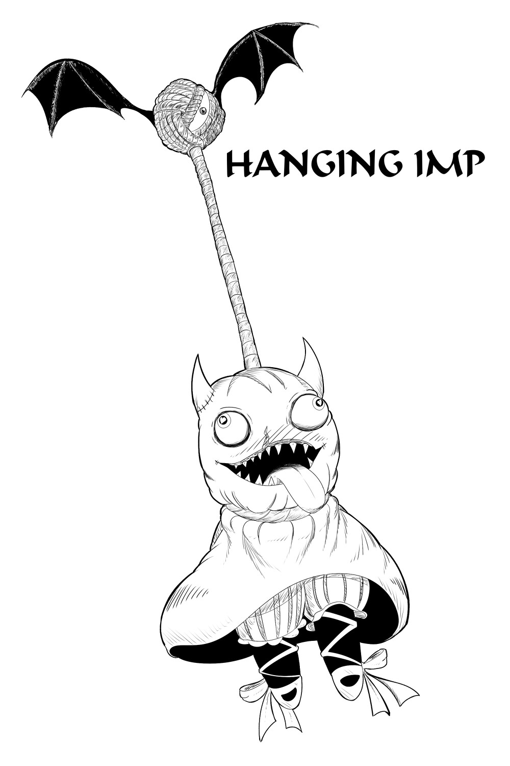 ArtStation - Lesser Demon Designs: Hanging Imp