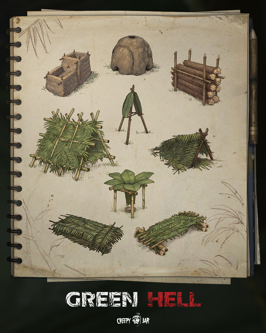 dry leaf craft green hell