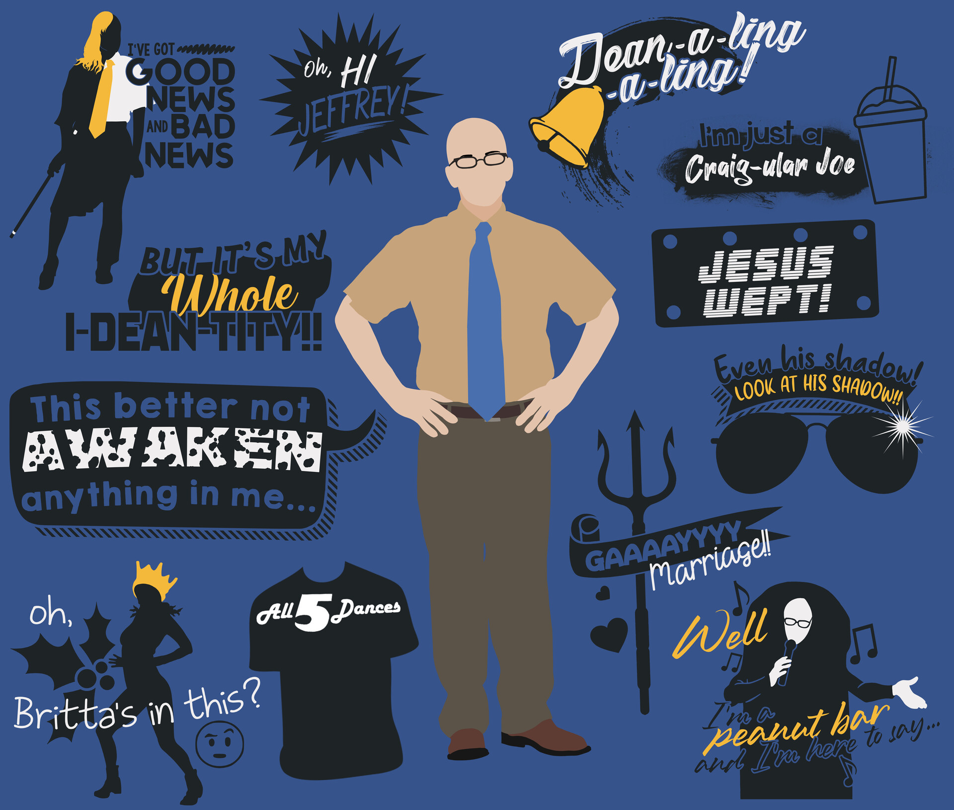 ArtStation - Dean Pelton Quotes