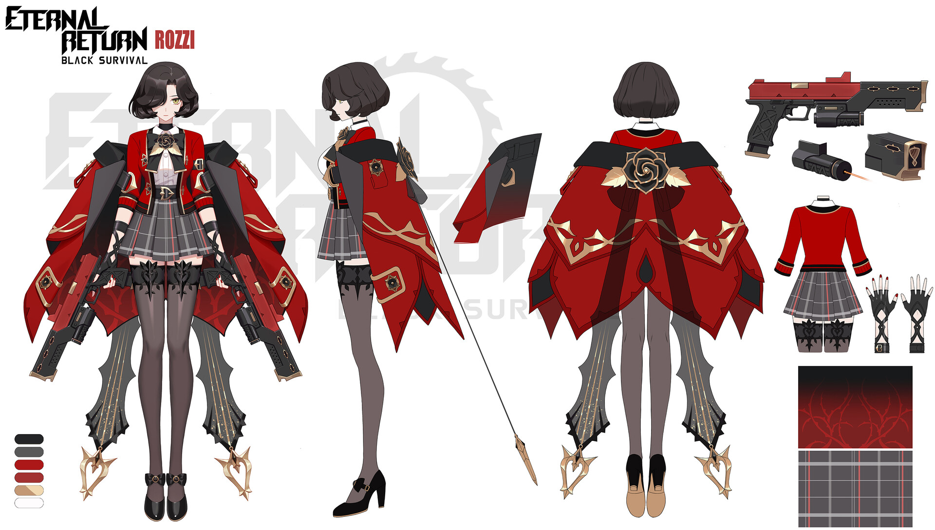 ArtStation - ETERNAL RETURN - BLACK ROSE ROZZI