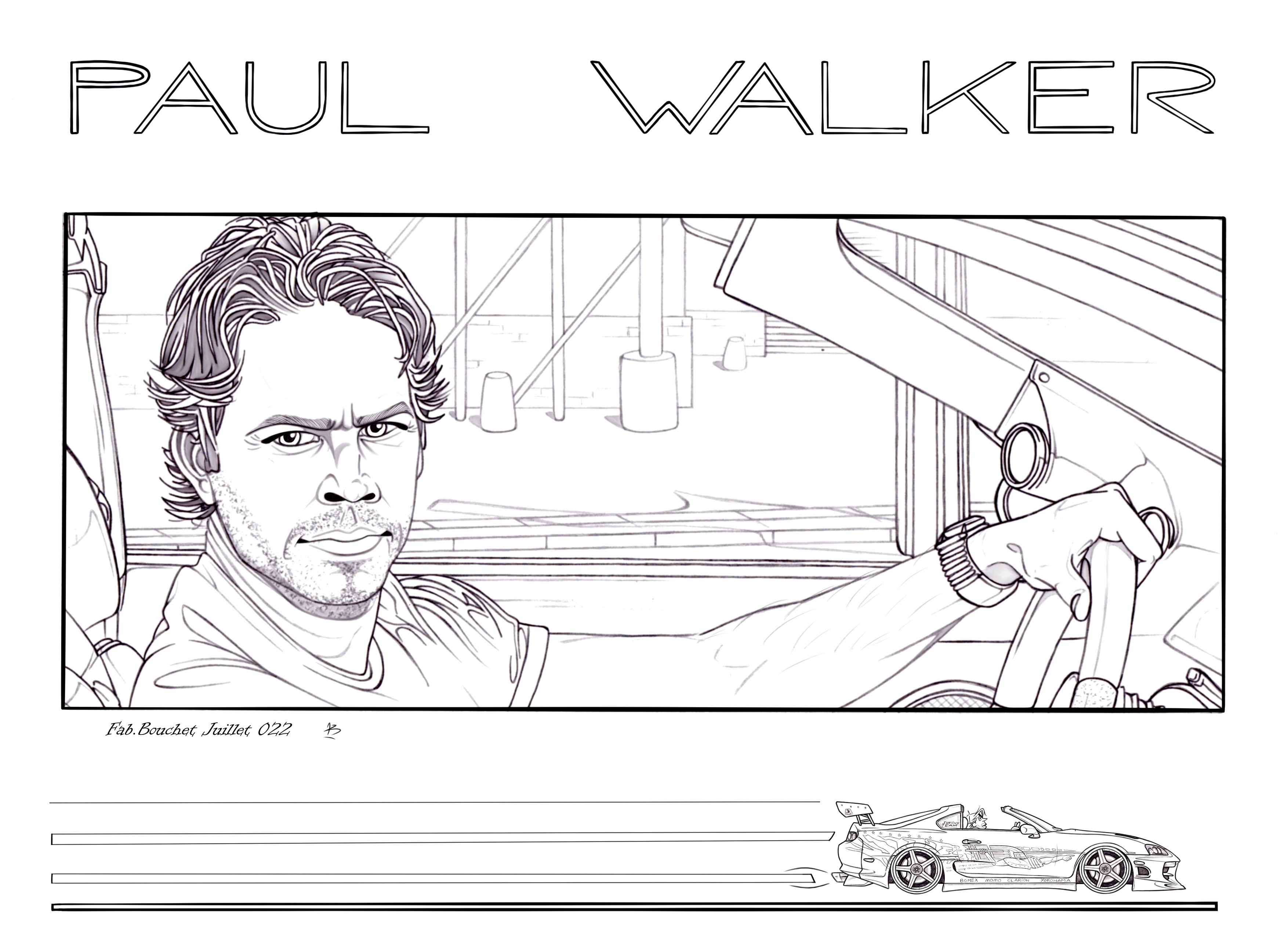 fabien bouchet - paul walker fast & furious