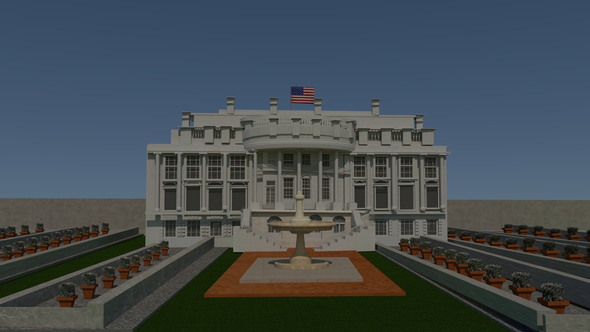 ArtStation - white house of america 3d model