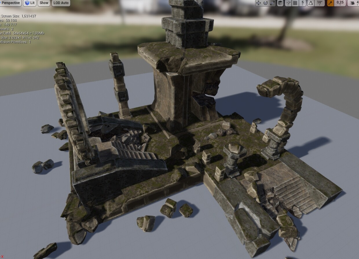 ArtStation - Broken ancient buildings pipeline